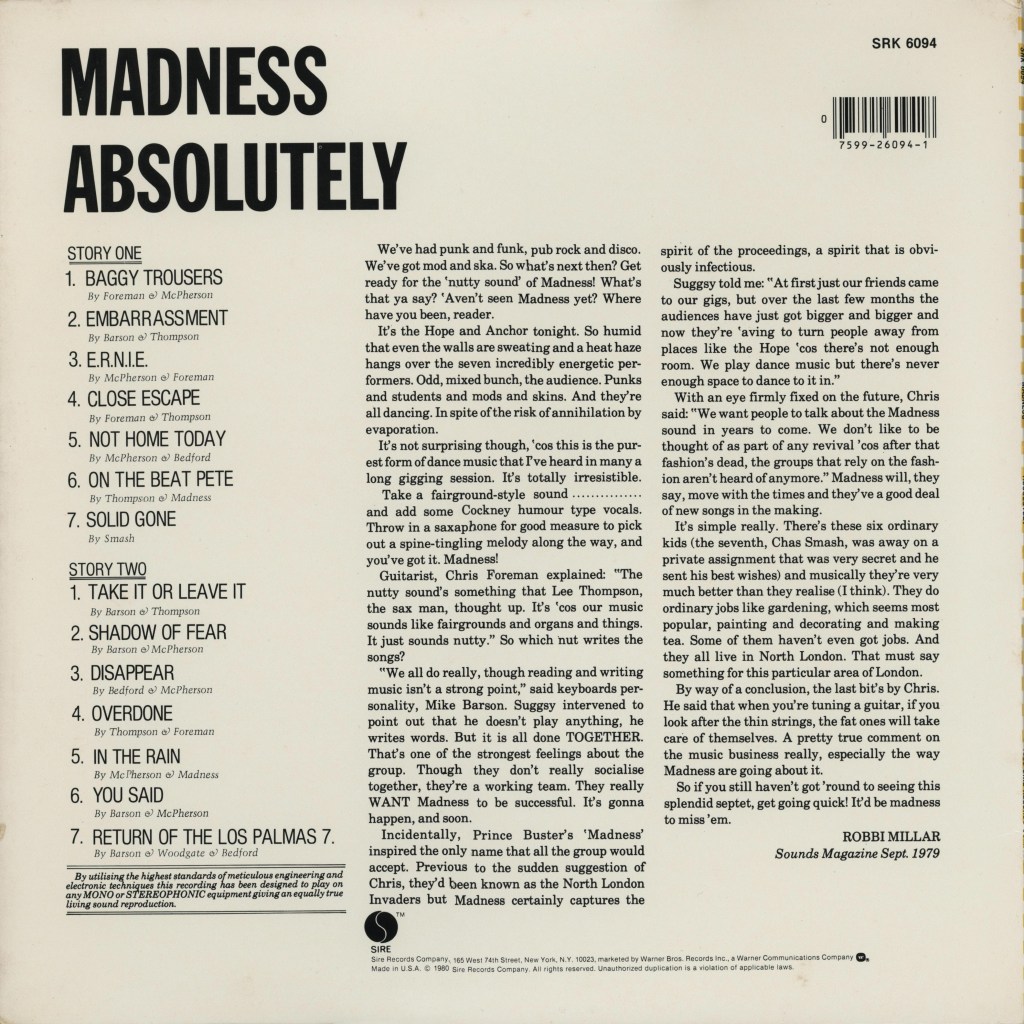 ABSOLUTELY, USA, 1980 – Madnessography