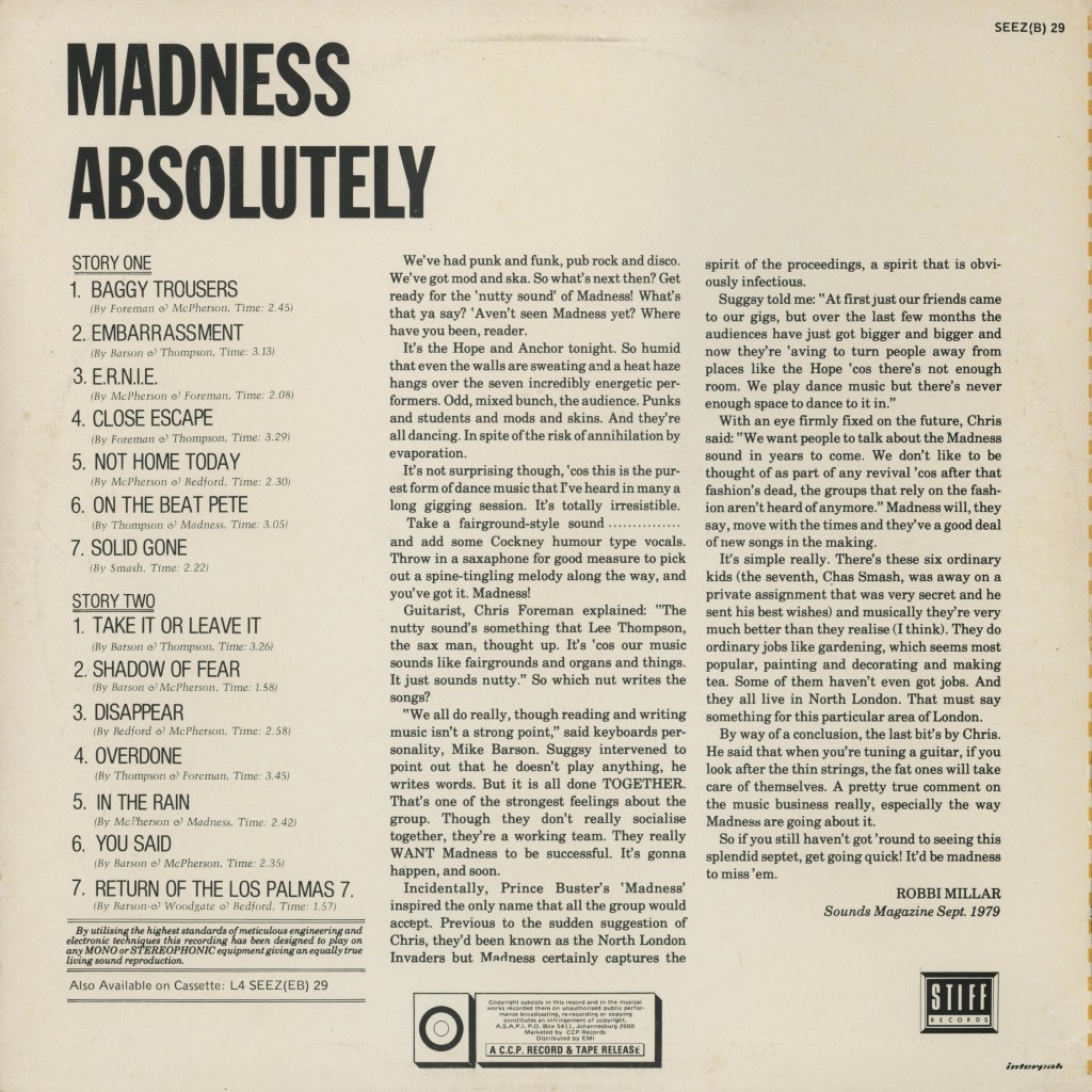 ABSOLUTELY, South Africa, 1980 – Madnessography