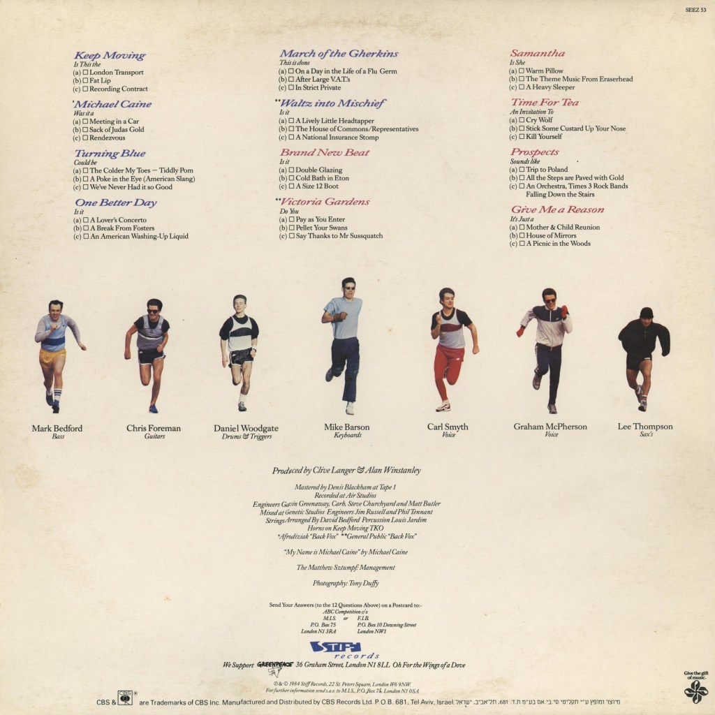 KEEP MOVING, Israel, 1984 – Madnessography