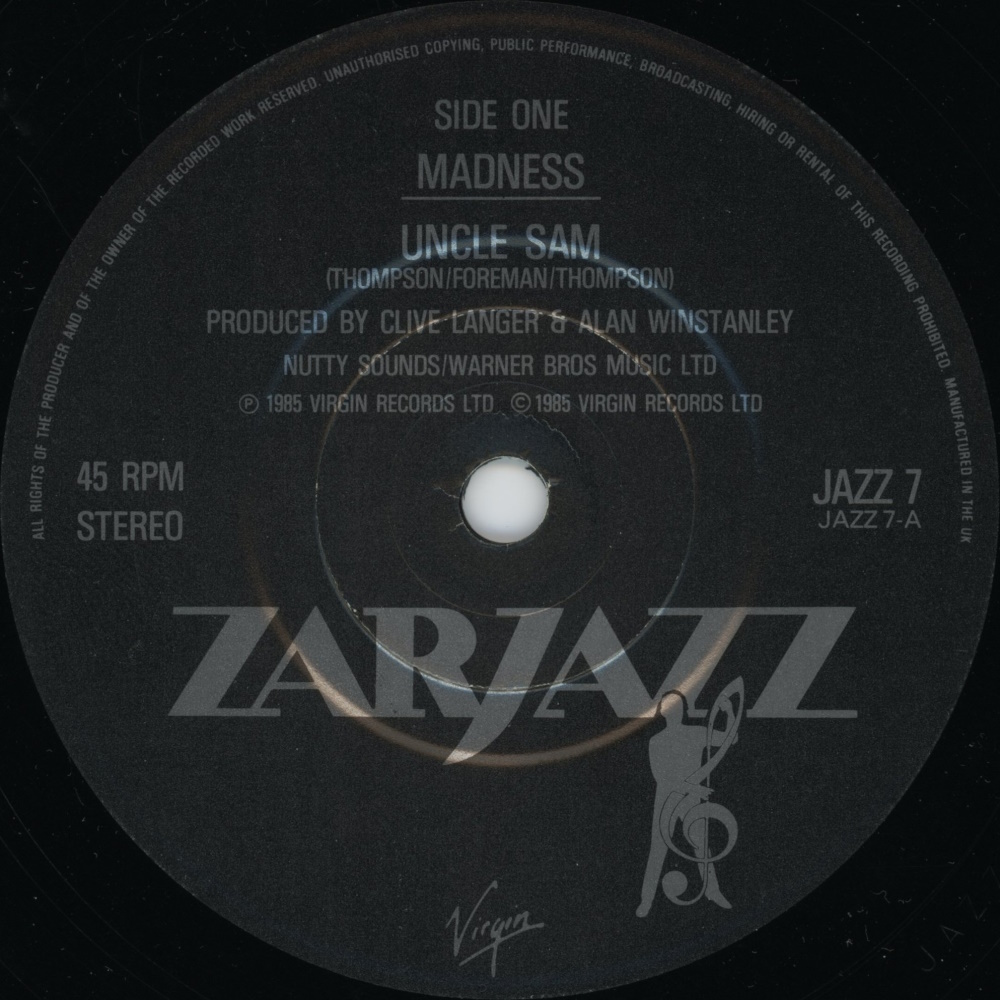 Uncle Sam, UK, 1985 – Madnessography