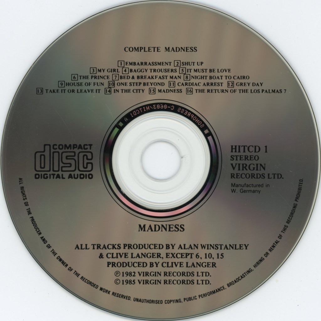 COMPLETE MADNESS, UK / Europe, 1986 – Madnessography