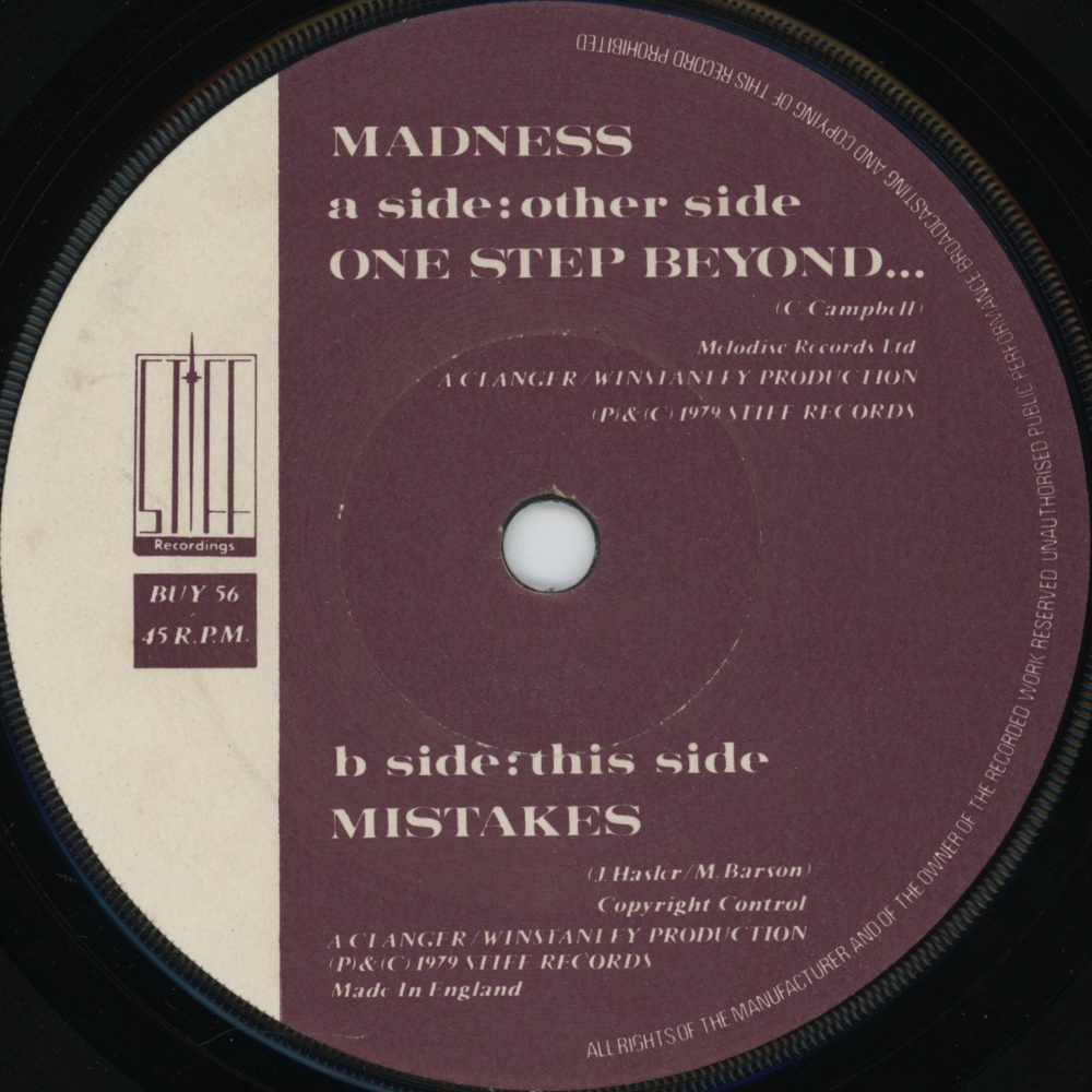 One Step Beyond…, UK, 1979 – Madnessography