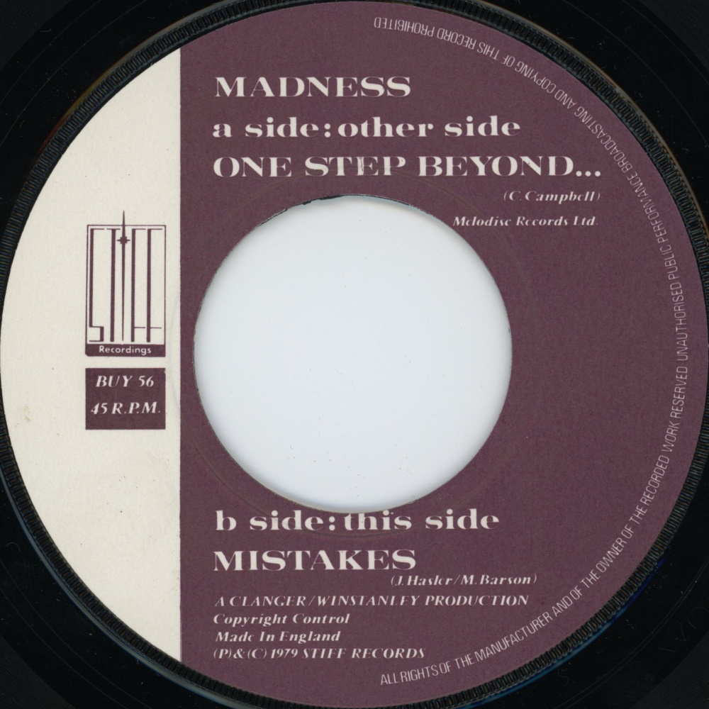 One Step Beyond…, UK, 1979 – Madnessography