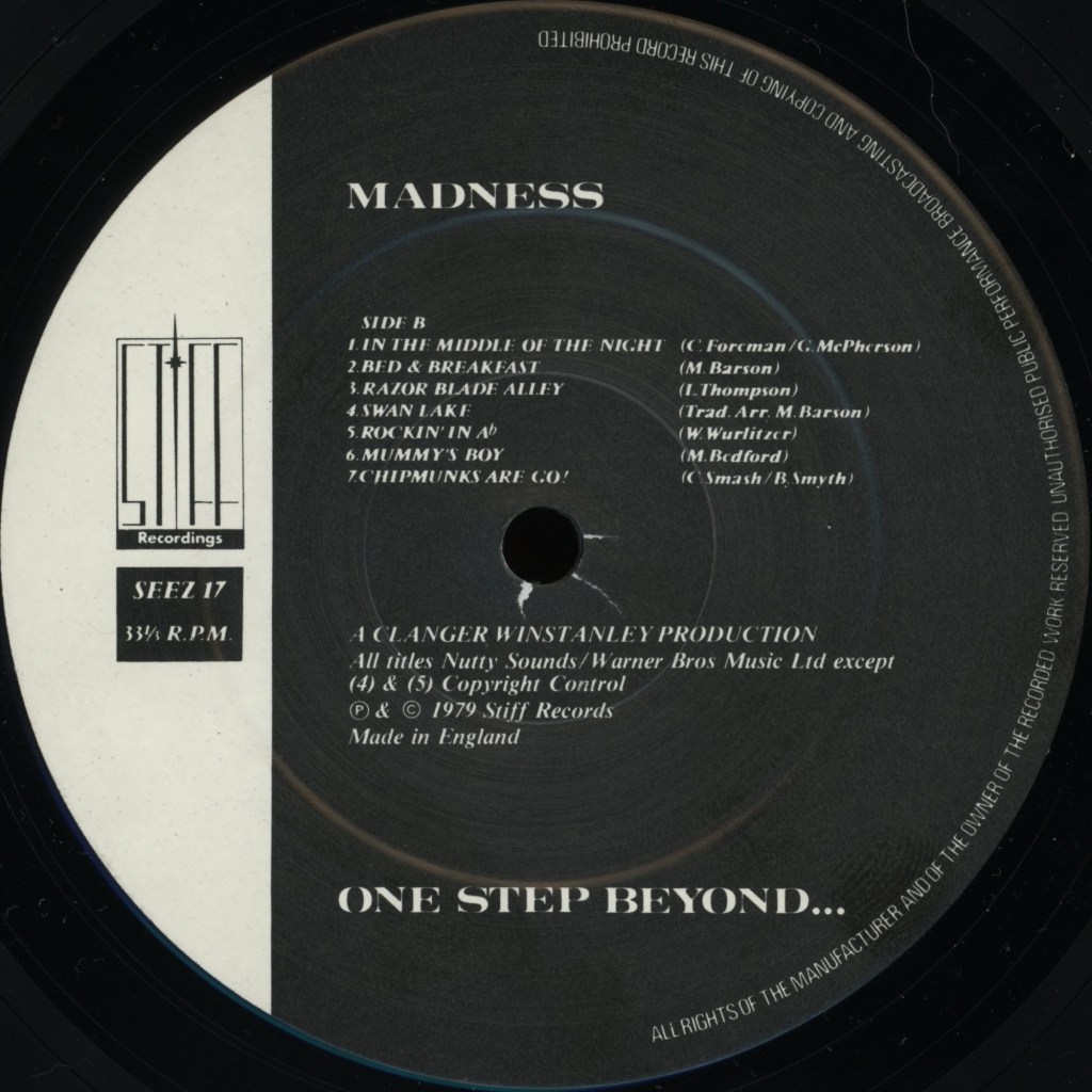 ONE STEP BEYOND…, UK, 1979 – Madnessography