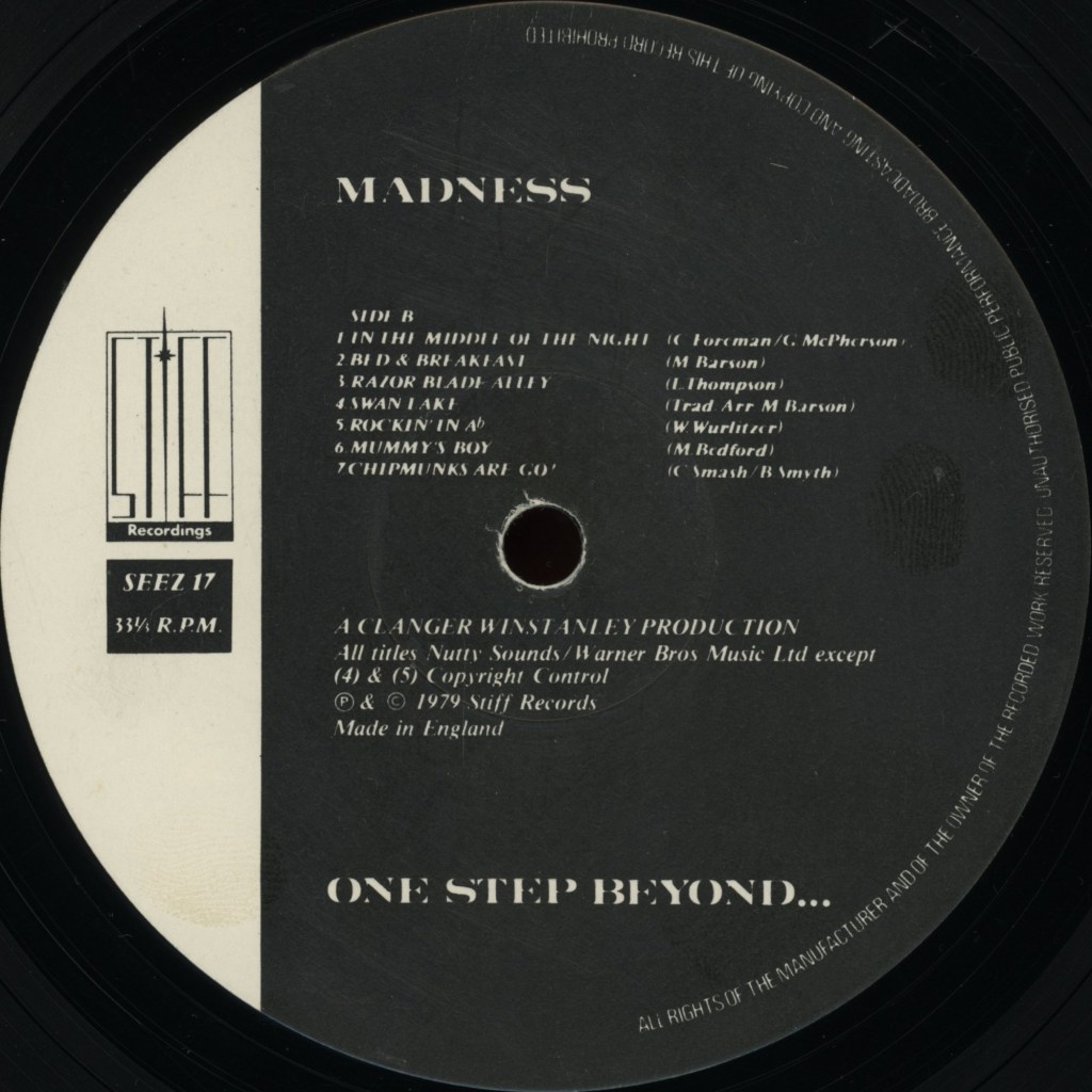 ONE STEP BEYOND…, UK, 1979 – Madnessography