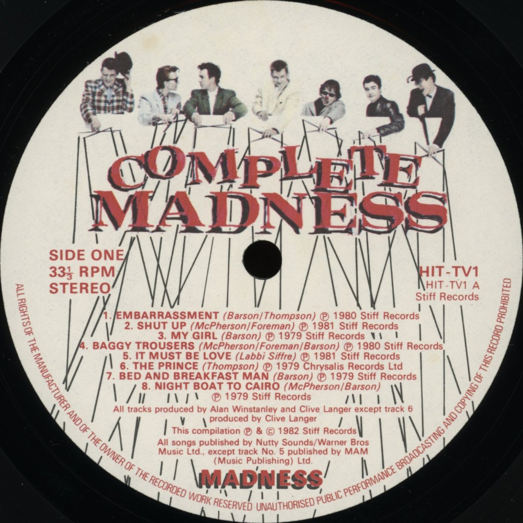 COMPLETE MADNESS, UK, 1982 – Madnessography