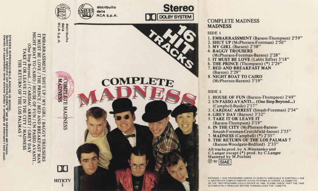 COMPLETE MADNESS, Italy, 1982 – Madnessography