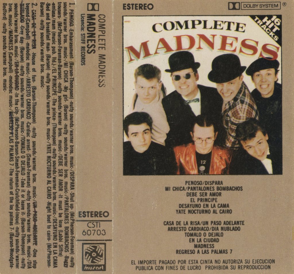 COMPLETE MADNESS, Mexico, 1982 – Madnessography