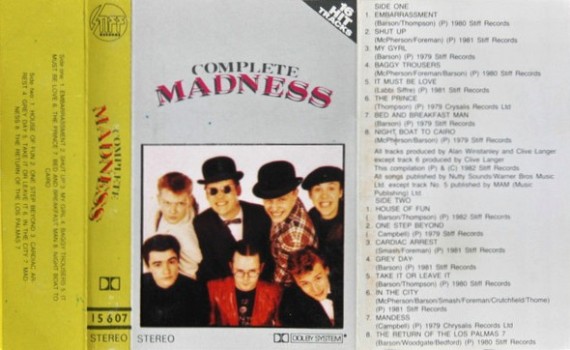 COMPLETE MADNESS, Greece, 1982 – Madnessography