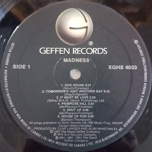 MADNESS, Canada, 1983 – Madnessography