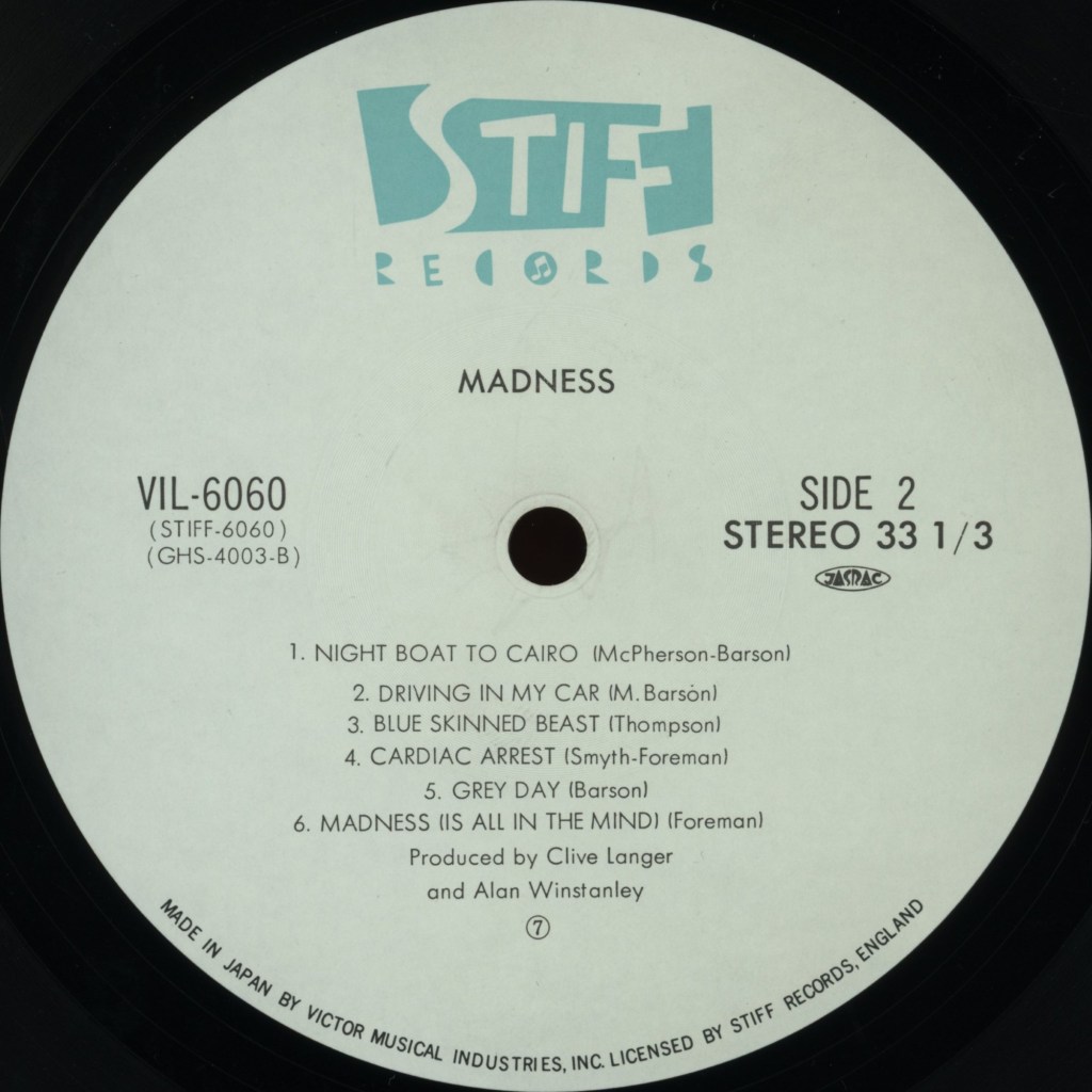 MADNESS, Japan, 1983 – Madnessography