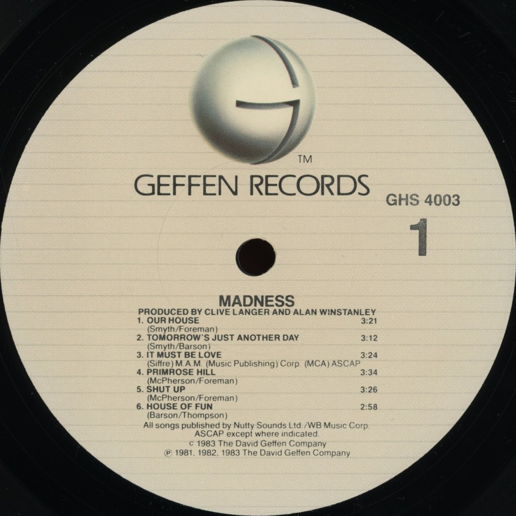 MADNESS, USA, 1983 – Madnessography