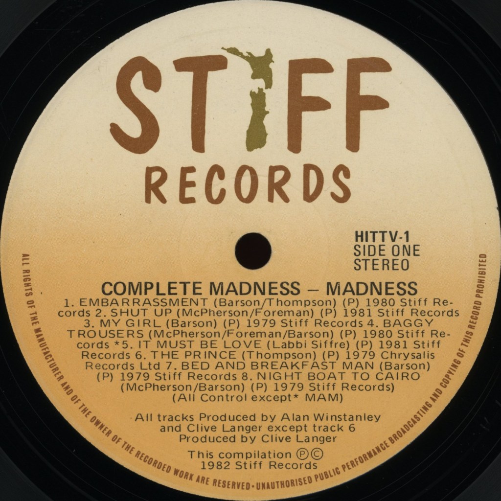 COMPLETE MADNESS, New Zealand, 1982 – Madnessography