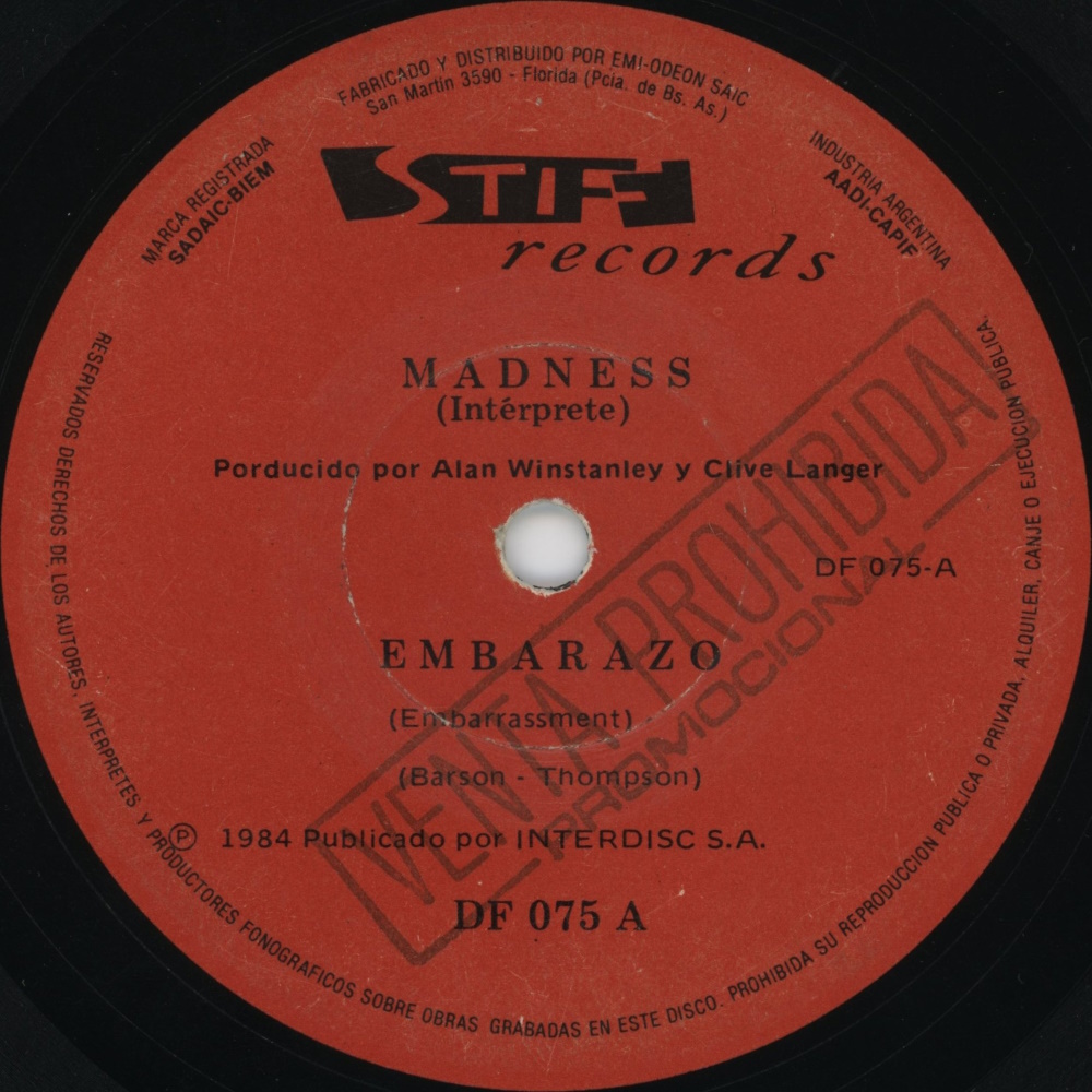 Embarazo (Embarrassment), Argentina, 1984 – Madnessography