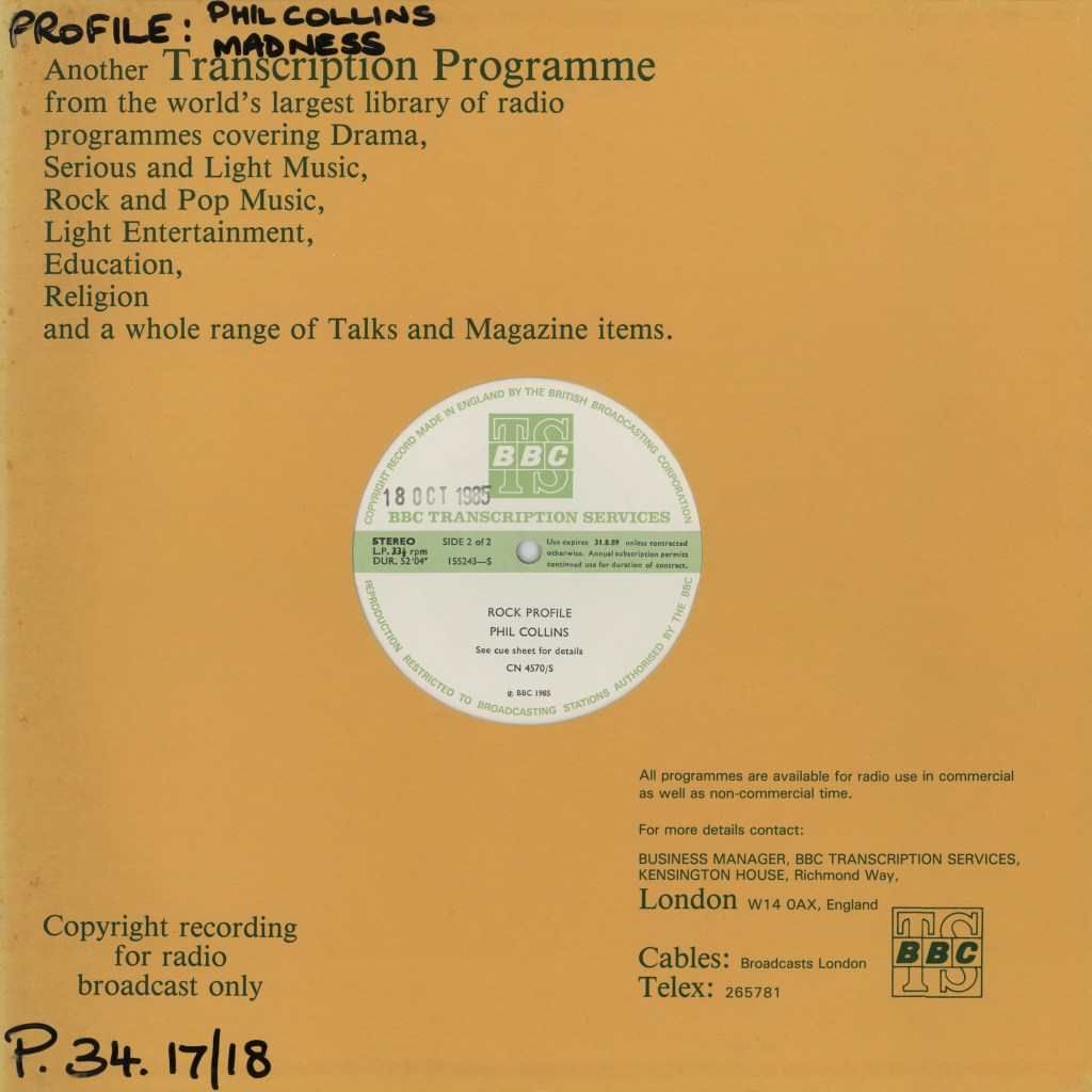 ROCK PROFILE, UK, 1985 – Madnessography