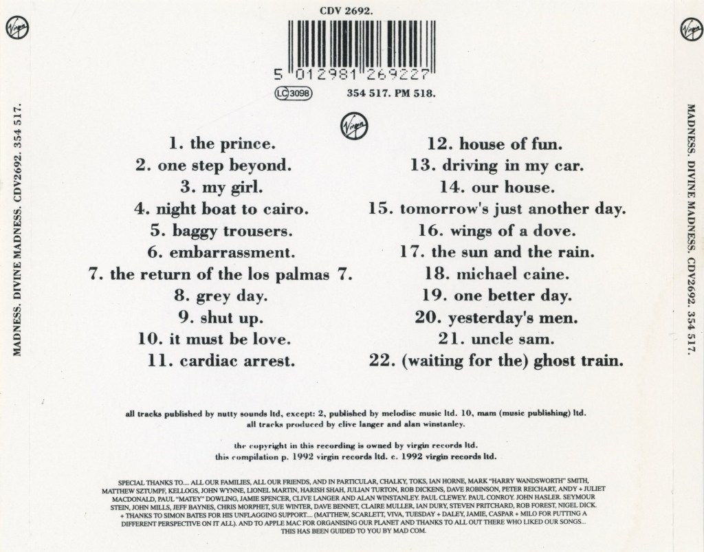 DIVINE MADNESS, UK / Europe, 1992 – Madnessography