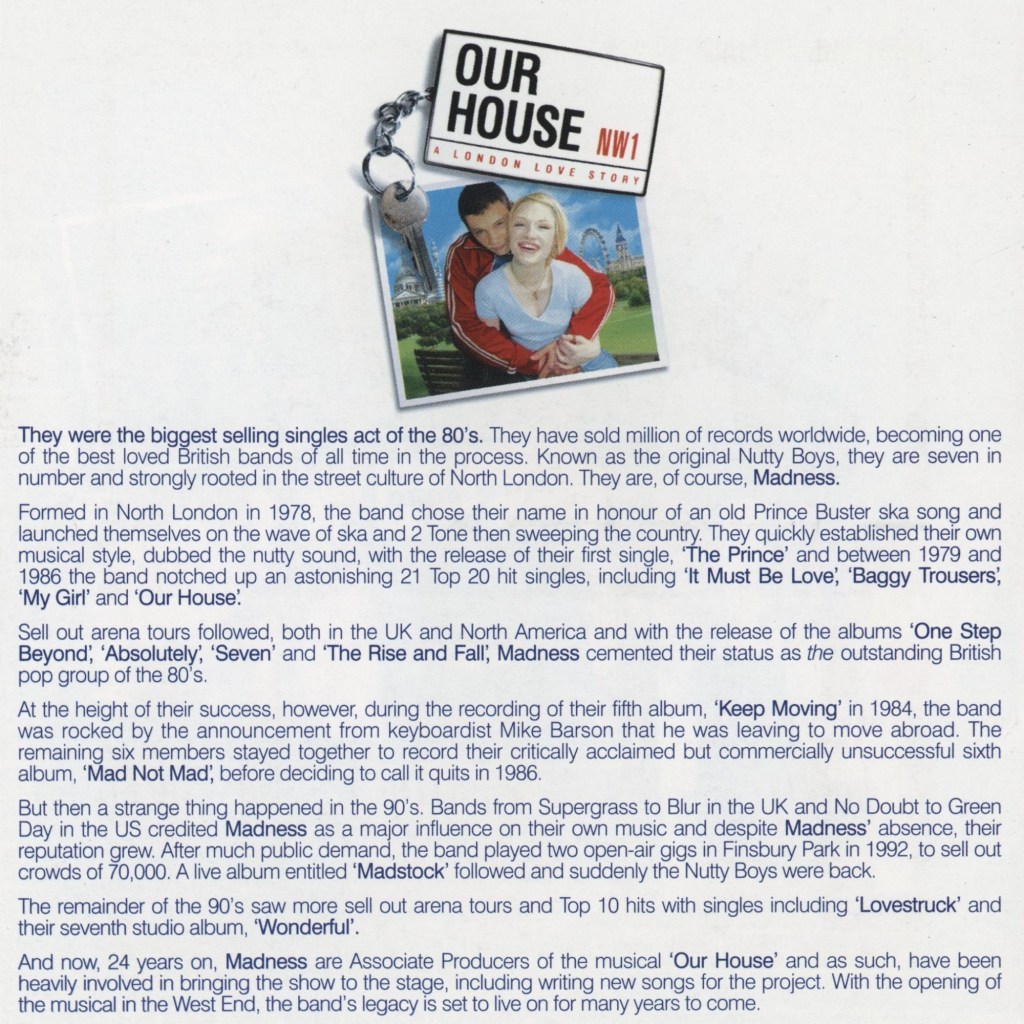 OUR HOUSE: THE ORIGINAL SONGS, UK, 2002 – Madnessography