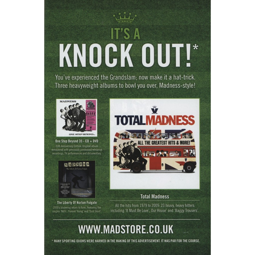 TOTAL MADNESS, UK, 2012 – Madnessography