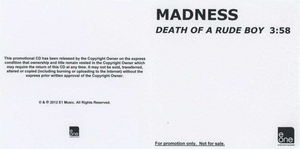 Death Of A Rude Boy, USA, 2012 – Madnessography