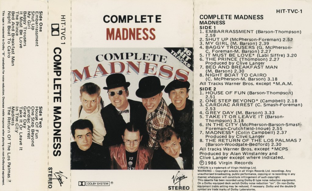 COMPLETE MADNESS, Australia, 1986 – Madnessography