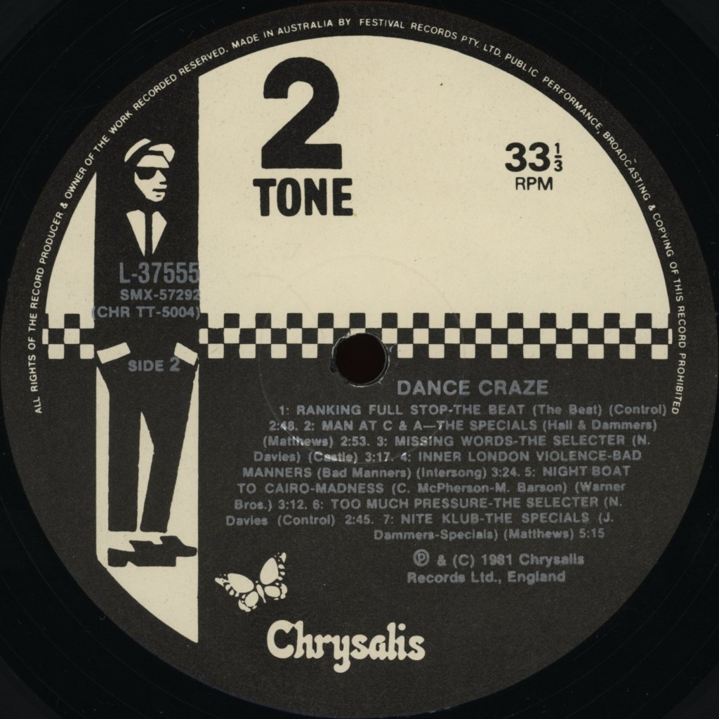 Various – Dance Craze, Australia, 1981 – Madnessography