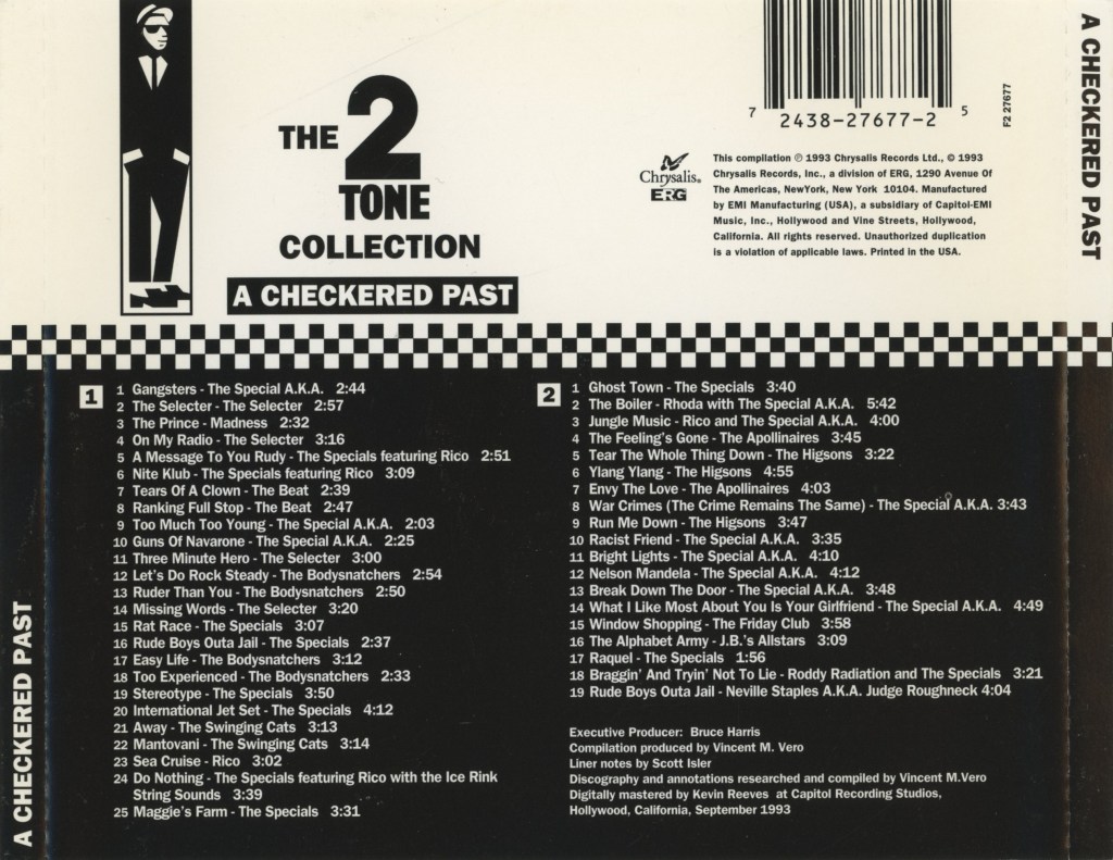 Various – The 2 Tone Collection – A Checkered Past, USA, 1993 – Madnessography